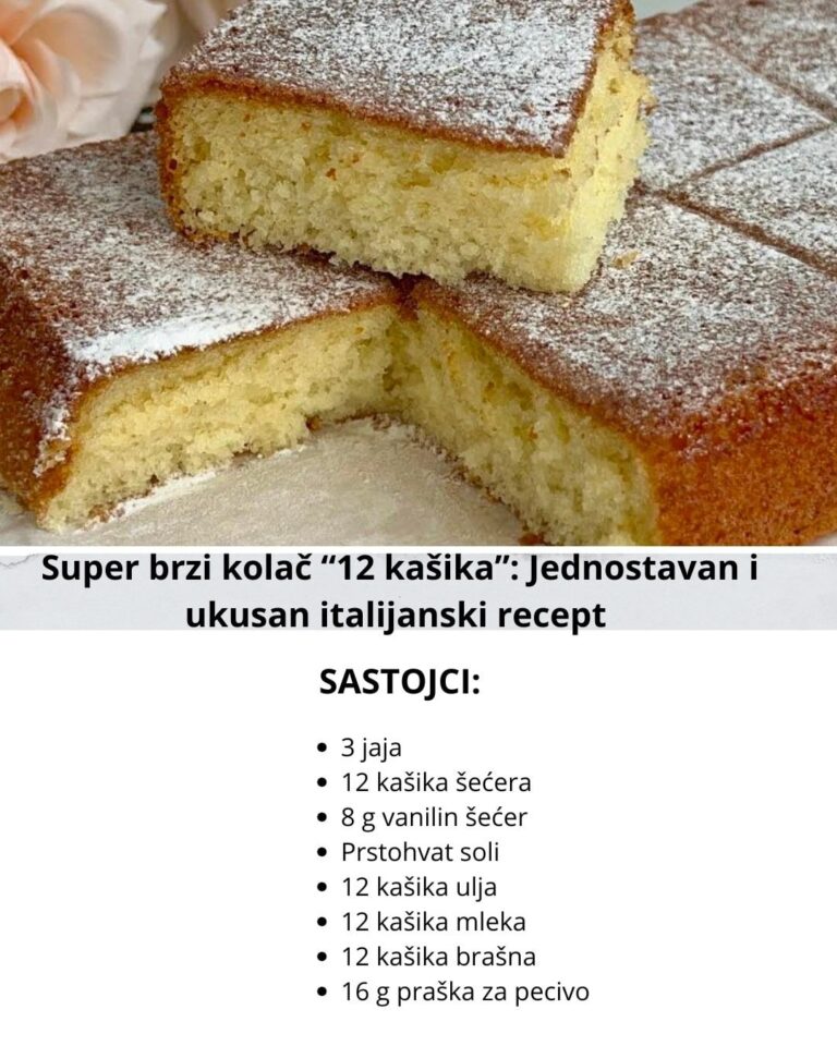Super brzi kolač “12 kašika”: Jednostavan i neverovatno ukusan ...